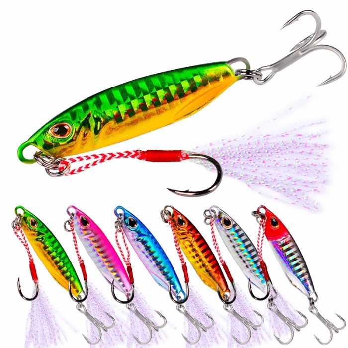 Jual Umpan Metal Jig Micro Cast Drag 40g Termasuk Treble Hook dan ...
