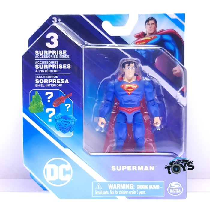 Jual DC Superman 4-inch Action Figure 2022 Spin Master with 3 Surprise ...