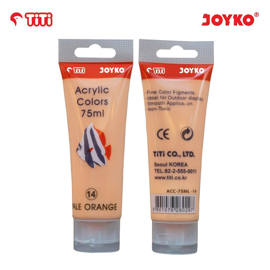 Jual Acrylic Color Cat Akrilik Joyko TiTi ACC-75ML-14 PaleOrange ...