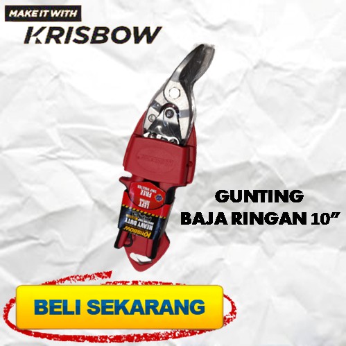 Jual Gunting Baja Ringan Seng Galvalum Holo Hollow KRISBOW 10 INCH 10 ...