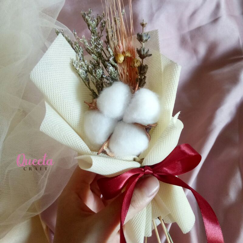Jual Mini Buket/Buket Bunga Kering/Mini Bouquet Dried Flowers/Hadiah ...