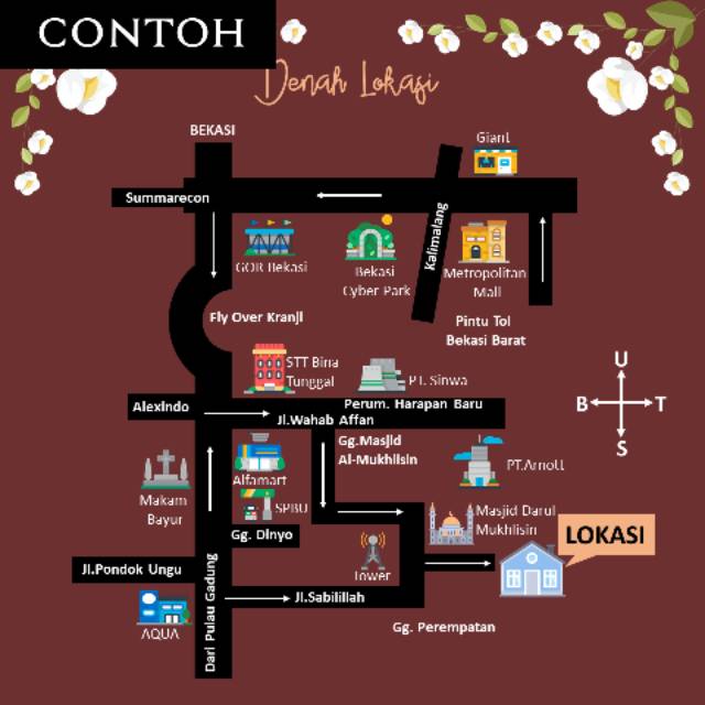 Jual Tambahan Harga barcode lokasi, denah lokasi, foto, revisi, cepat ...