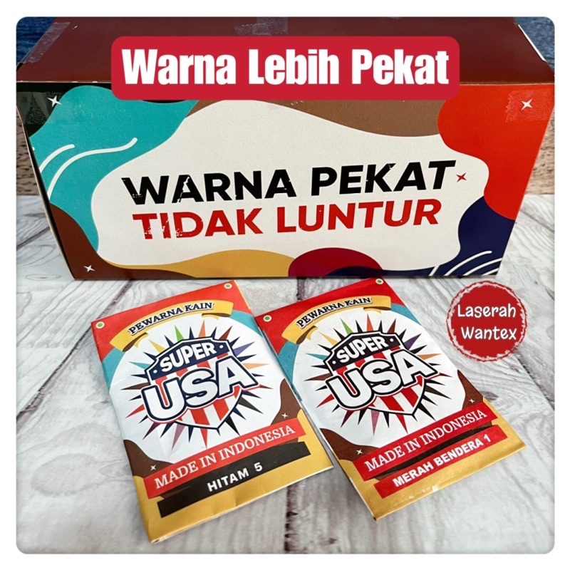 Jual SUPER USA - Wenter Pewarna Pakaian | Shopee Indonesia