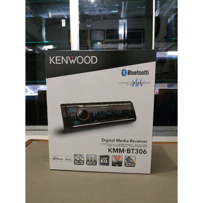 Jual Head unit kenwood kmm-bt306 - single din kenwood kmmbt306 ...