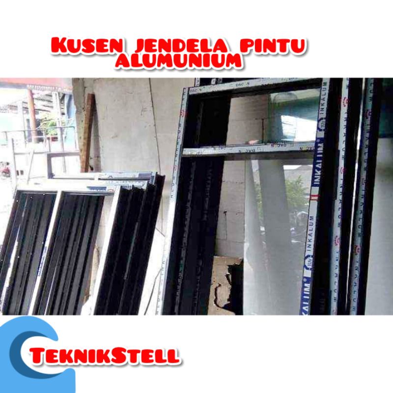 Jual KUSEN PINTU ALUMINIUM / KUSEN JENDELA ALUMUNIUM MERK INKALUM 4INCH ...