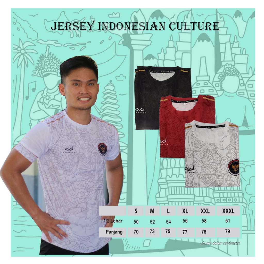 Jual Jersey Indonesia Culture | Shopee Indonesia