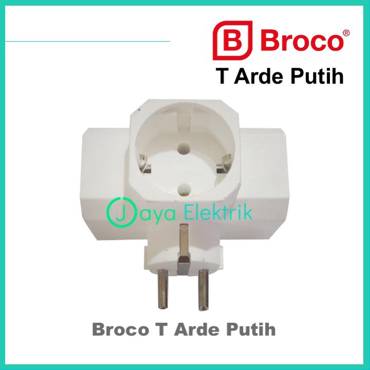 Jual BROCO STEKER T ARDE PUTIH 13830 STOP KONTAK STOPKONTAK T BAMBU ...