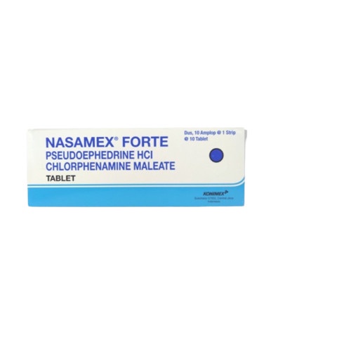 Jual NASAMEX FORTE OBAT BATUK FLU PILEK | PER STRIP ISI 10 TABLET ...