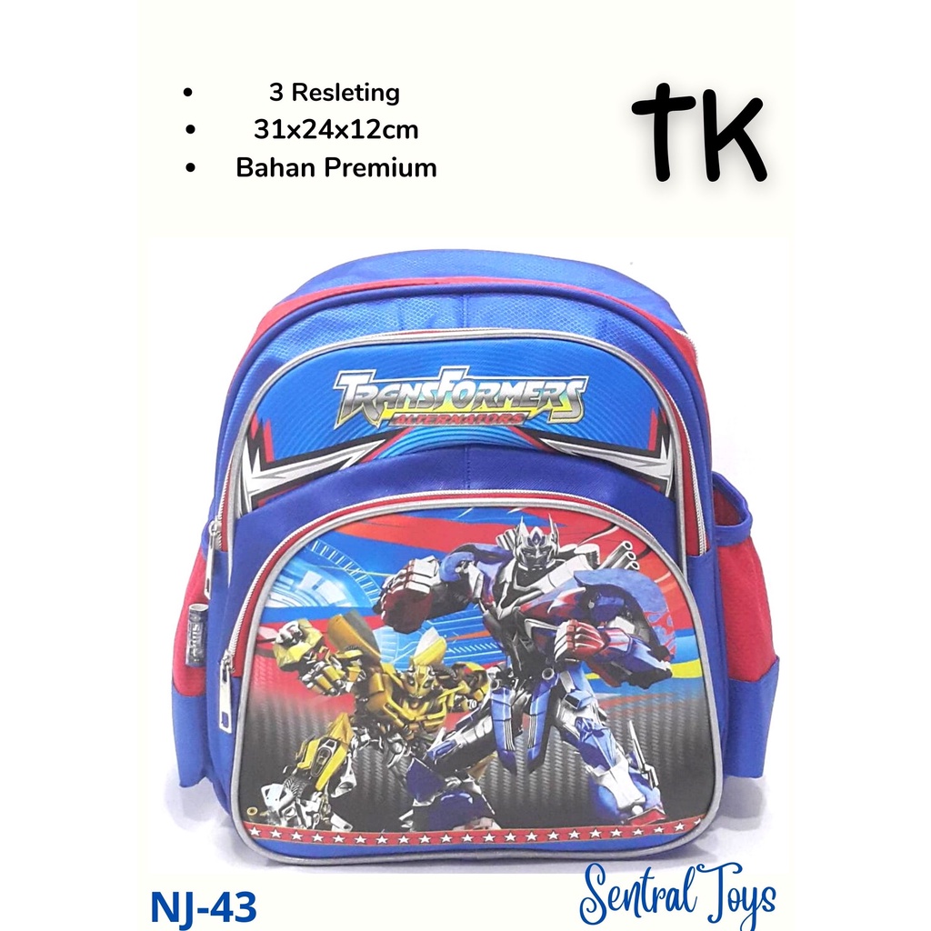 Jual Tas Ransel Sekolah Backpack Anak TK Transformer OPTIMUS Bumblebee ...