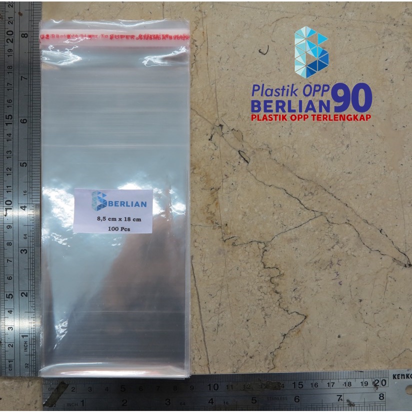 Jual plastik opp 8,5 x18 cm plastik opp seal / plastik opp lem Tebal 20 ...