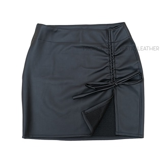 Jual Rok Mini Wanita Kulit Semi Chic Serut Paha Kiri Pinggang Tinggi ...