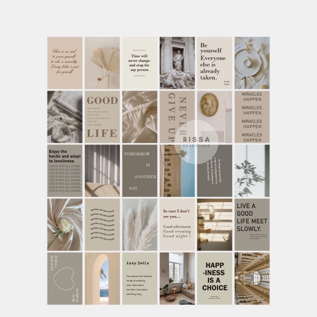 Jual [RISSA] Properti Foto Poster Mini Tumblr Wall (30 LEMBAR per set ...