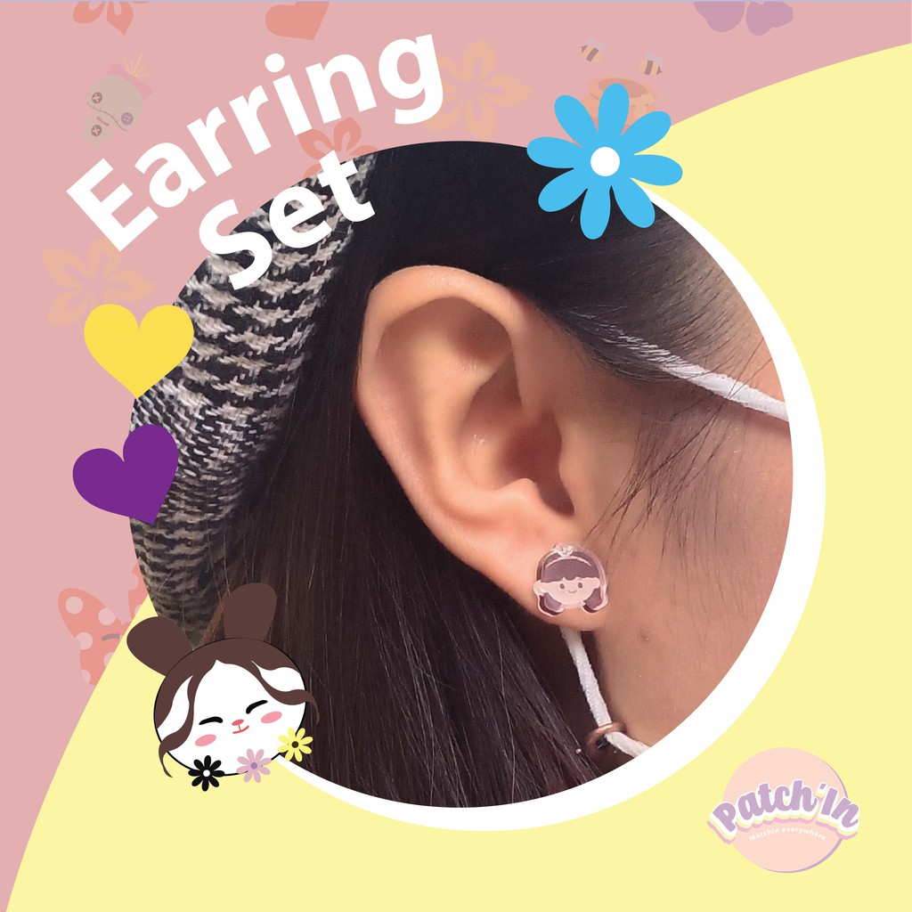 Jual Earring Anting Lucu Tusuk DISNEY PRINCESS, BT21 BTS, FANKIT ...
