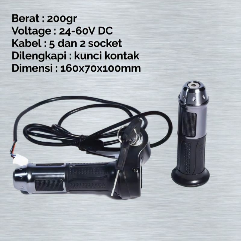 Jual handle gas universal 24v-60v sepeda listrik | Shopee Indonesia