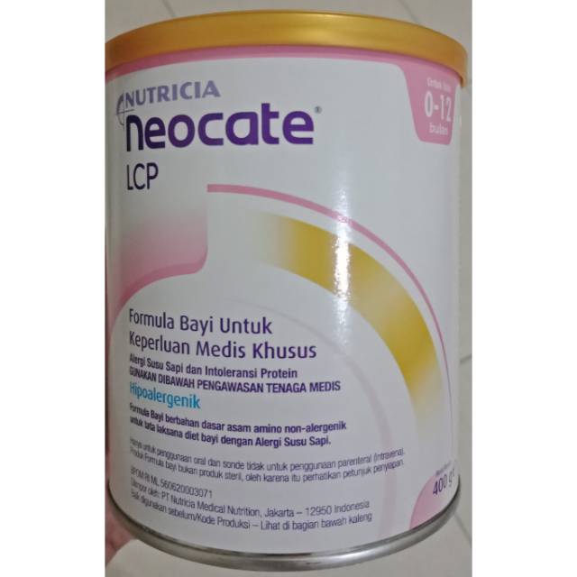 Jual Neocate lcp / susu neocate LCP 400gr (beli 4, dapat hadiah ...