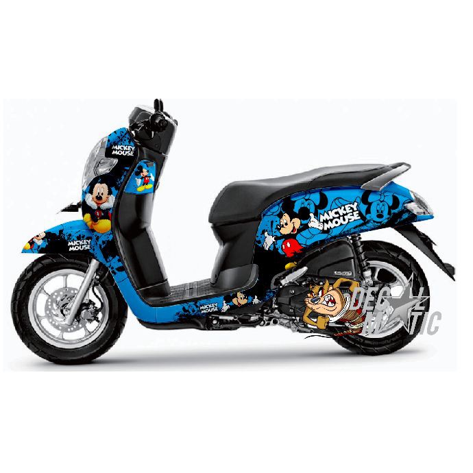 Jual Sticker Full Body Decal Scoopy FI Stylish New FI Mickey Mouse ...