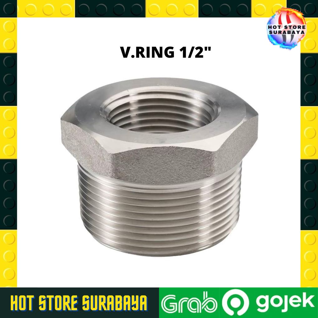 Jual vring vsock Oversock Verlup Verlop Ring Stainles 1/2 x 3/4 - Vring ...
