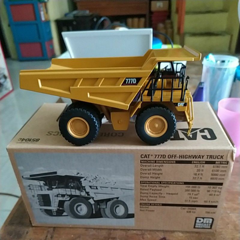 Jual Miniatur Diecast Dump Truck Cat 777 caterpillar Original | Shopee ...
