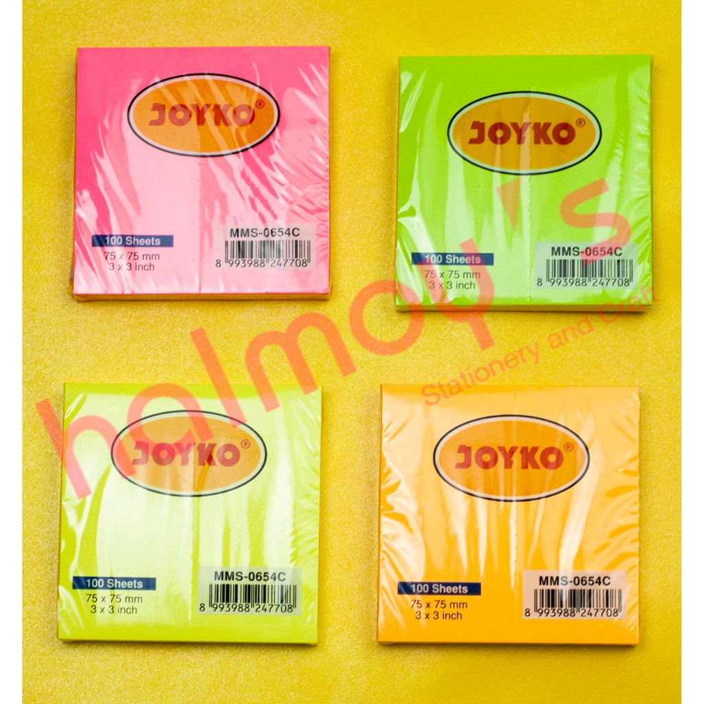 Jual MEMO STICK / STICKY NOTES JOYKO MMS - 0654 C (TERDAPAT 4 VARIAN ...