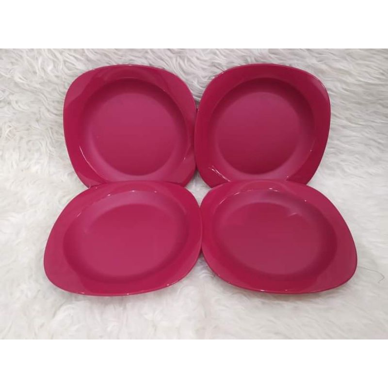 Jual Tupperware raya blossom plate (4pcs) piring makan | Shopee Indonesia