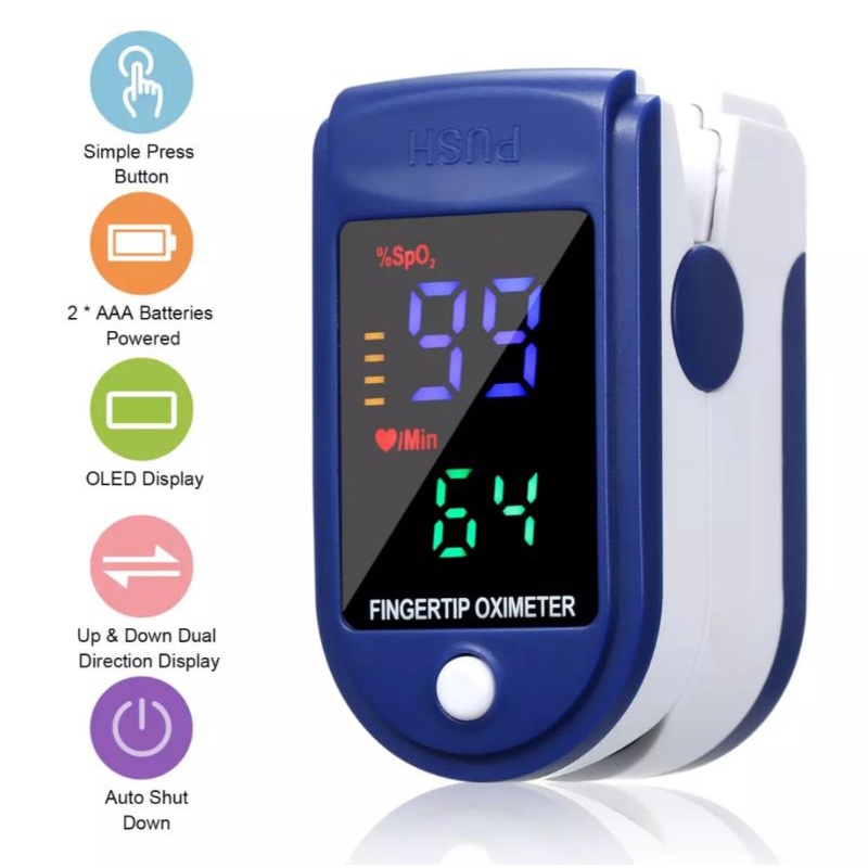 Jual Oxymeter Pulse / Oximeter Pulse Fingertrip Digital SpO2 Saturation ...