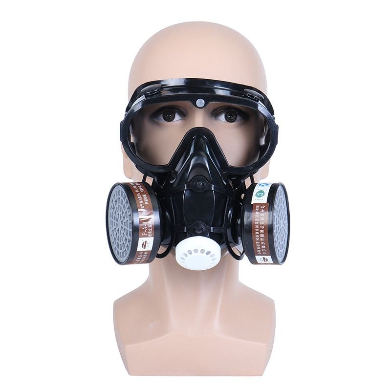 Jual masker gas full face masker cat respirator masker kimia 2 tabung ...