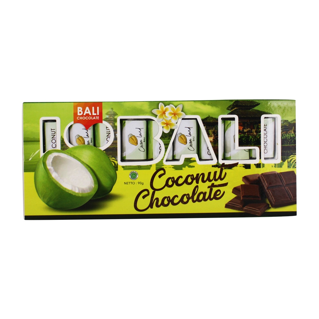 Jual Cocoa Land - Compound Chocolate I LOVE BALI Coconut - 90 gr ...
