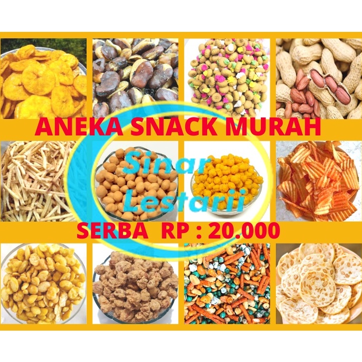 Jual Aneka Snack Murah / Cemilan Makanan Ringan / Berbagai Snack Serba ...