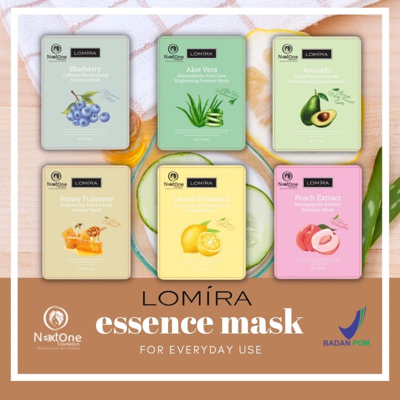 Jual LOMIRA SHEET MASK ESSENCE MASKER WAJAH TISU 25GR PERAWATAN ...