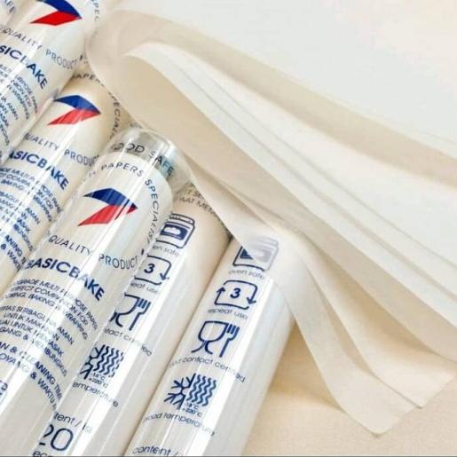 Jual SEVEN BAKING PAPER PUTIH 60 x 40 CM WITH TUBE TABUNG ISI 20 lembar ...