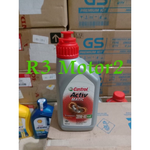 Jual OLI CASTROL ACTIV MATIC 0.8L 20W/40 ORIGINAL all matic | Shopee ...