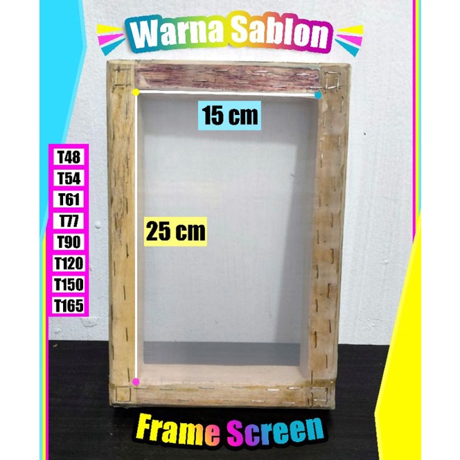 Jual Frame screen sablon 15 x 25 | Shopee Indonesia