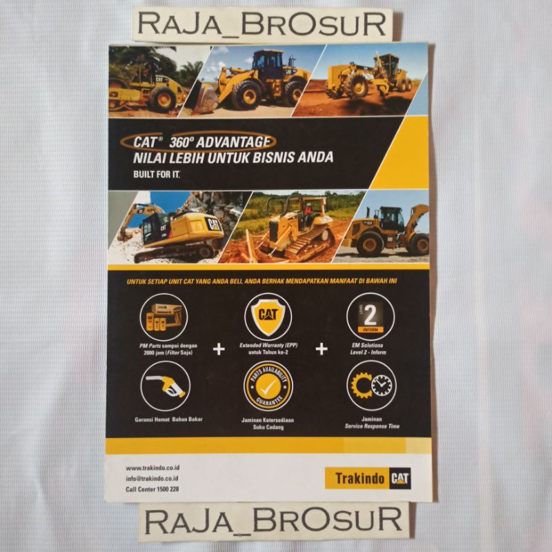 Jual Poster brosur Trakindo CAT CS533E Vibratory Soil. 950GC- 966H ...