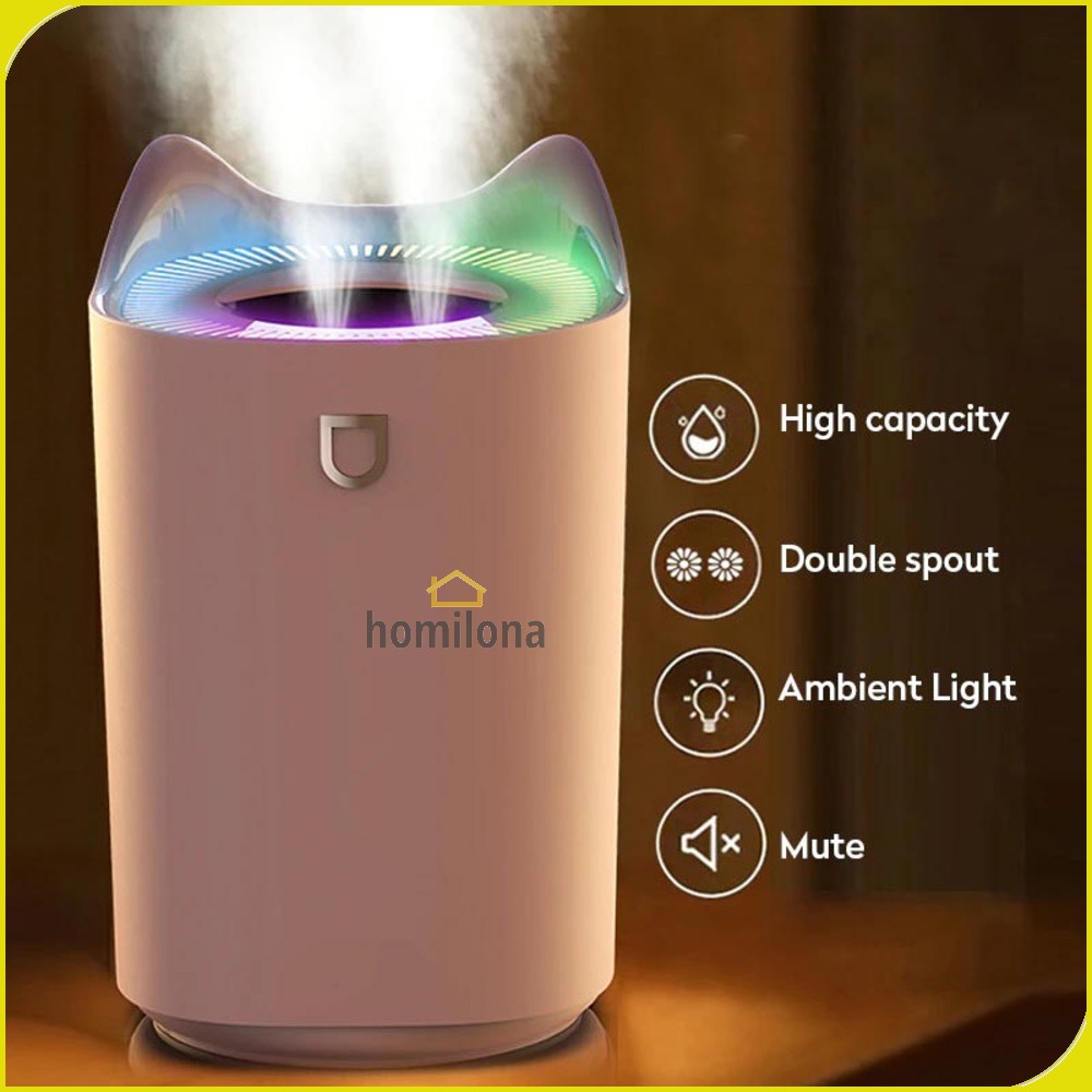 Jual Humidifier Diffuser Aromaterapi Paket Oil Premium Kapasitas Besar ...