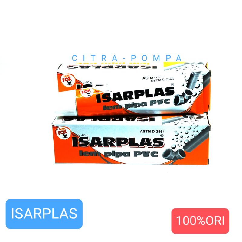 Jual ISARPLAS Lem pipa pvc Tube 40 gr | Shopee Indonesia