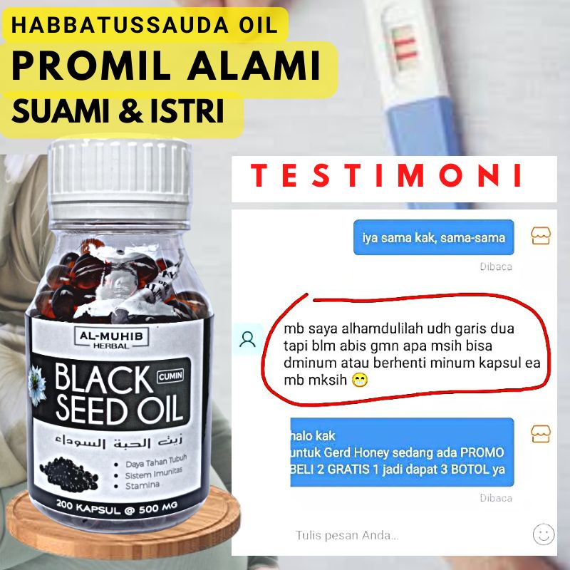 Jual Habbatussauda Oil Black Seed Cumin Oil 200 Kapsul Softgel /Habbat ...