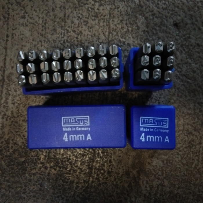 Jual ANGKA KETOK DAN HURUF KETOK 6 MM MASUS GERMANY | Shopee Indonesia