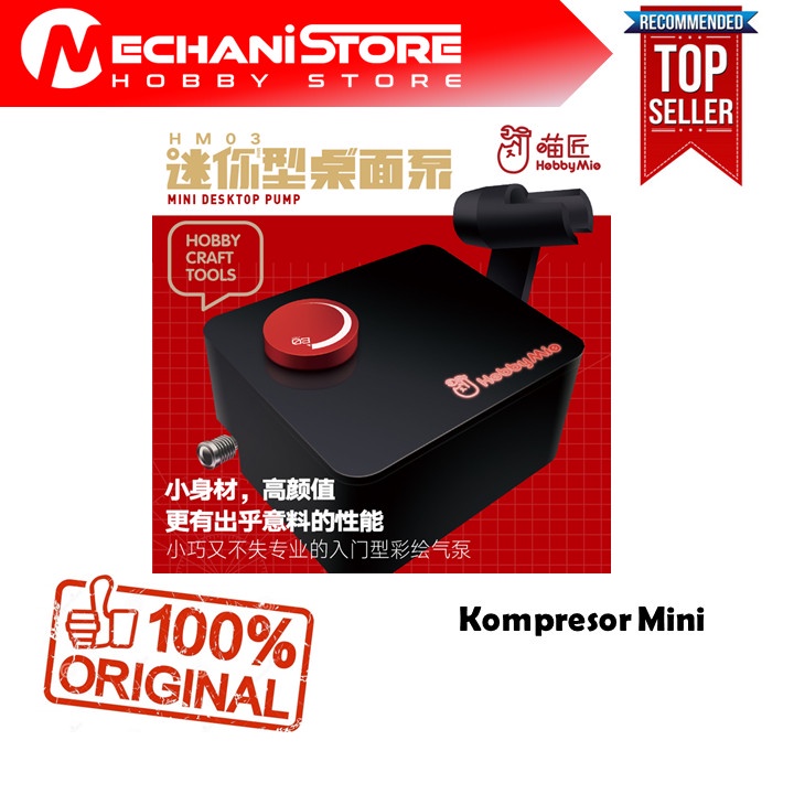Jual HOBBY MIO Mini Desktop Compressor- Mini Kompresor HM03 Tools ...