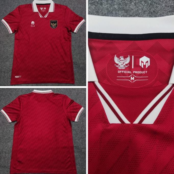 Jual PROMO JERSEY // MILLS TIMNAS INDONESIA JERSEY HOME REPLICA VERSION ...