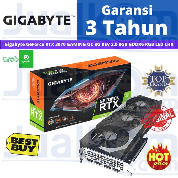 Jual GIGABYTE GeForce RTX 3070 Gaming OC 8G REV 2.0 8GB GDDR6 RGB ...