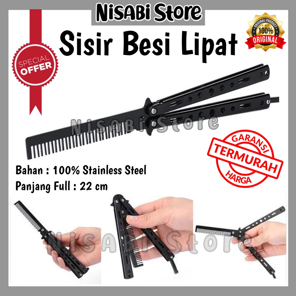 Jual Balisong Trick Benchmade Training Trainer Pria Bentuk Sisir Rambut ...