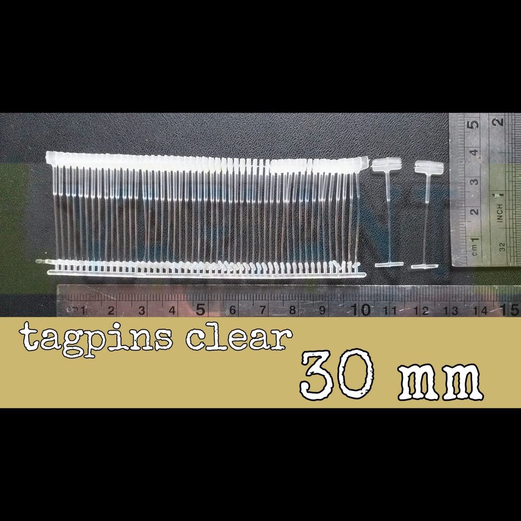 Jual TAG PIN TAG PINS TAGPIN TAGPINS CLEAR 10mm 15mm 20mm 25mm 30mm ...