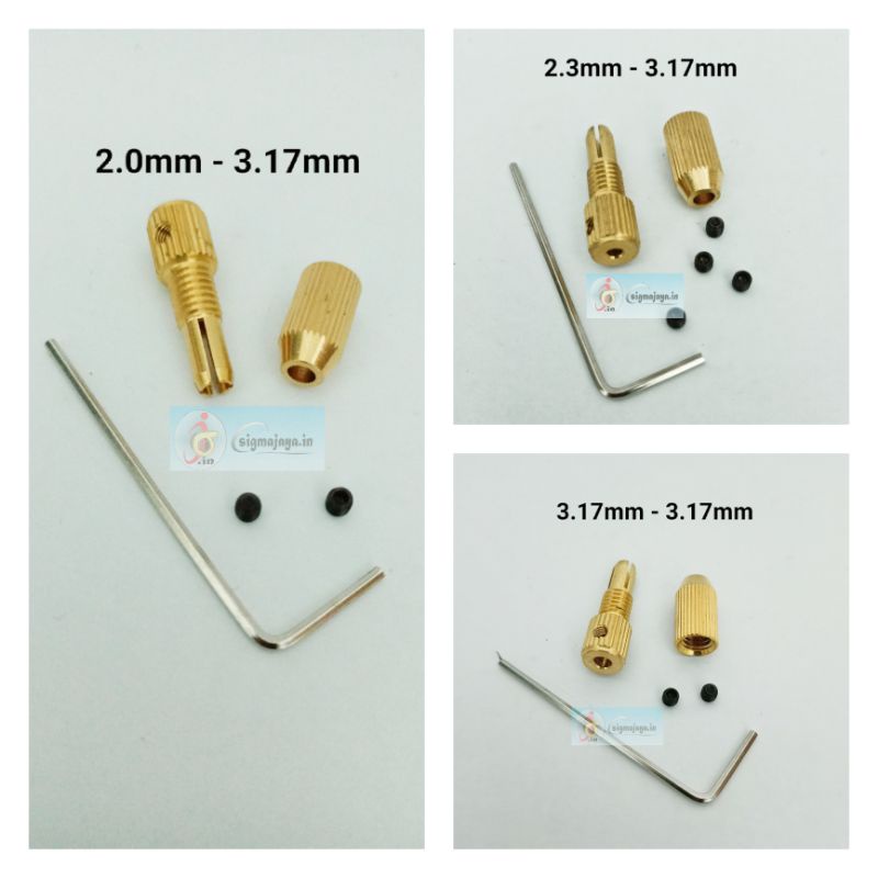 Jual Chuck collet / mata bor elektrik micro drill chuck ukuran 0.7-3 ...