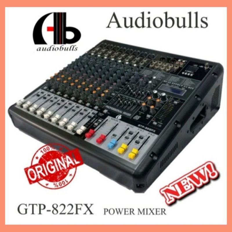 Jual Power Mixer AB AUDIOBULLS GTP-882FX Power Audio Mixer 8 Channel Original | Shopee Indonesia