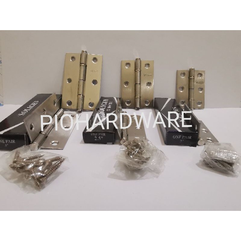 Jual Engsel Tipis SOLIGEN 2" 2,5" 3" Stainless Steel Lemari 2.5 Inch ...