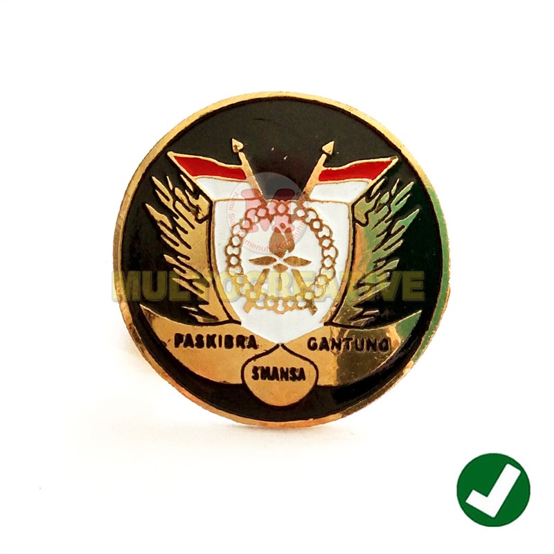 Jual Pin Paskibra Gantung Smansa - Lencana Pakibra Sekolah Model Bulat ...