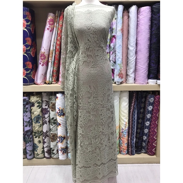 Jual Brokat Panel Cotton/Brokat Katun 331596 (Motif Emilia) | Shopee ...