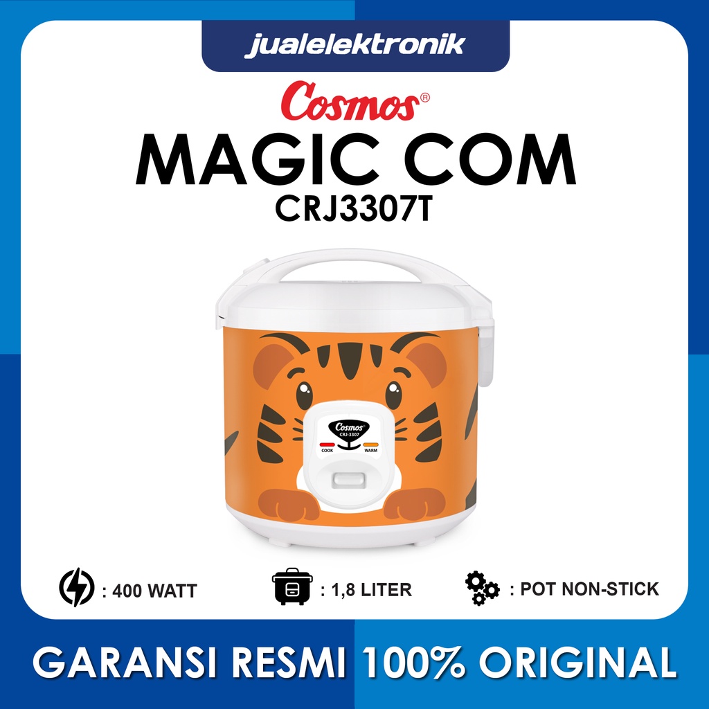 Jual Cosmos CRJ3307T – Magic Com 1.8 Liter 3 in 1 Harimau / Rice Cooker ...