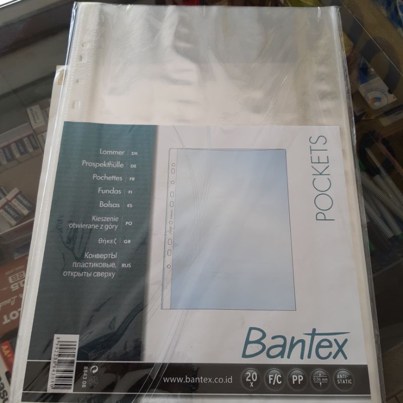 Jual plastik pocket bantex f4 / pp pocket bantex folio / pp pocket ...
