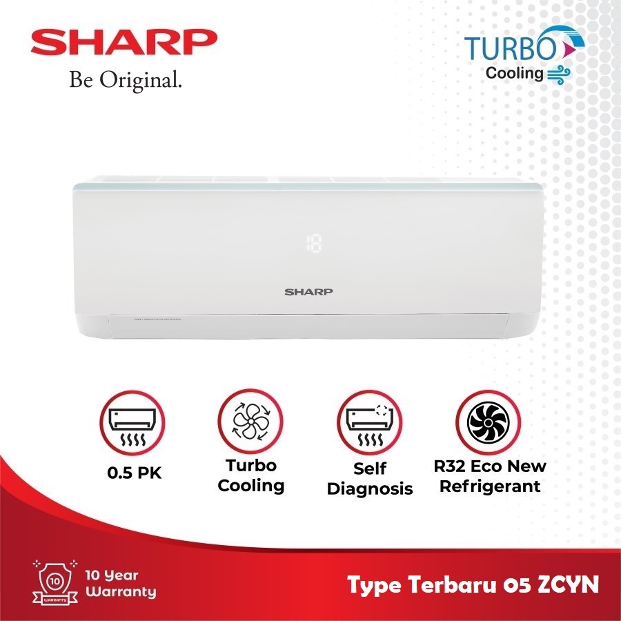 Jual AC SHARP AHA5BEY 1/2 PK standard 05BEY 5BEY 05PK 350WATT PAKETAN | Shopee Indonesia